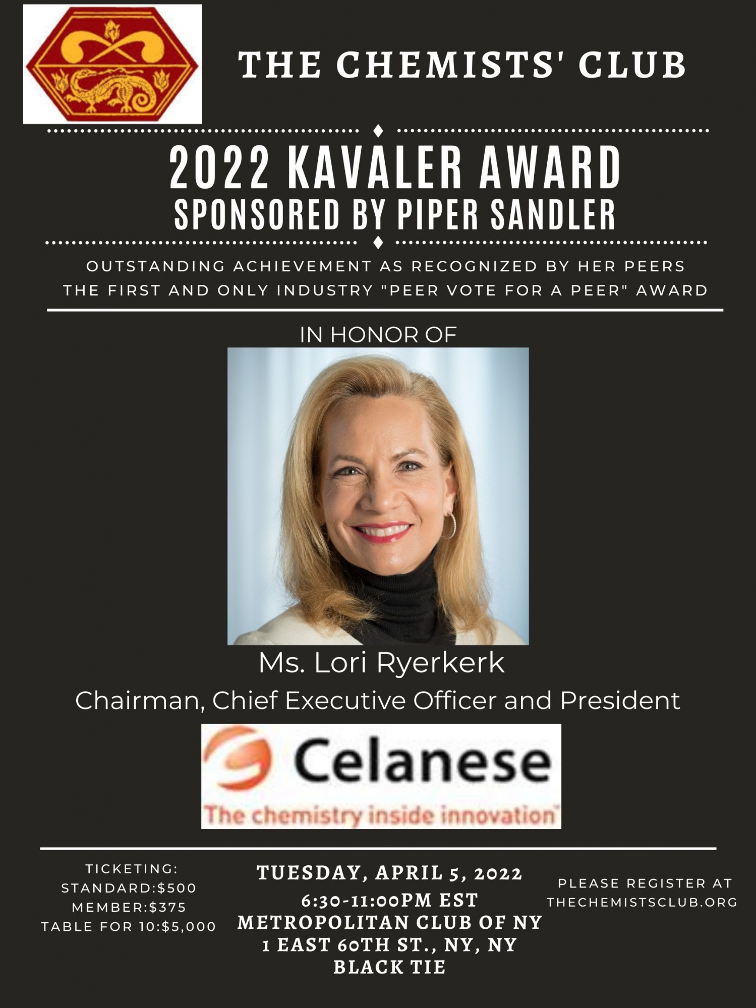 Kavaler Award - The Chemists' Club